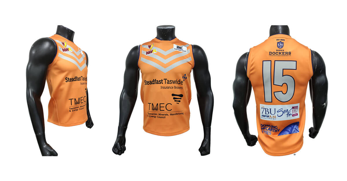 Men's AFL Guernsey With GPS Pockets - Durable Teamwear